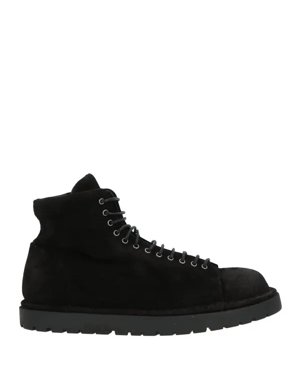 Marsèll Suede Lace-up Ankle Boots - Black