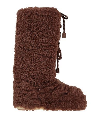 Moon Boot Shearling Lace-up Boots - Brown