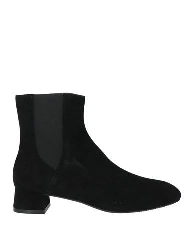 STUART WEITZMAN Ankle Boots Size Leather, Textile Fibers - Black