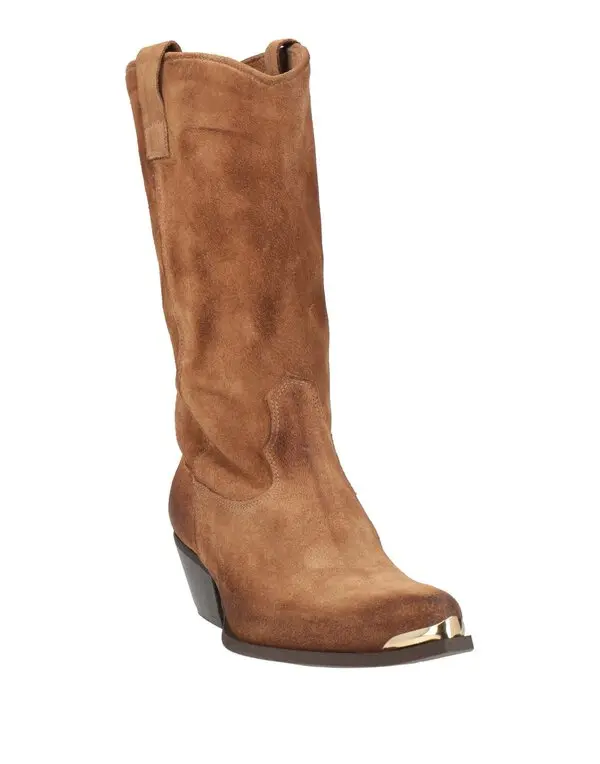 FABRIZIO CHINI Boot Tan Size Leather