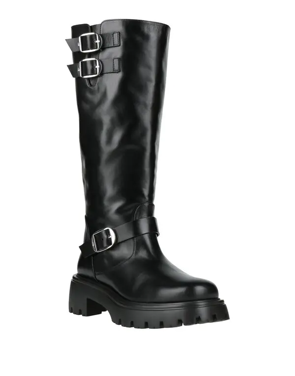 STUART WEITZMAN Leather Buckled Knee-high Boots