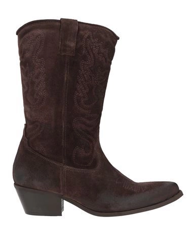 FABRIZIO CHINI Boot Dark Size Leather - Brown