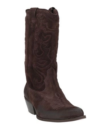 FABRIZIO CHINI Boot Dark Size Leather - Brown