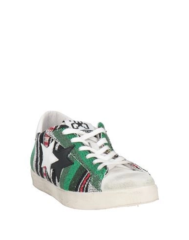 2STAR Low-top Sneakers In Tweed And Leather