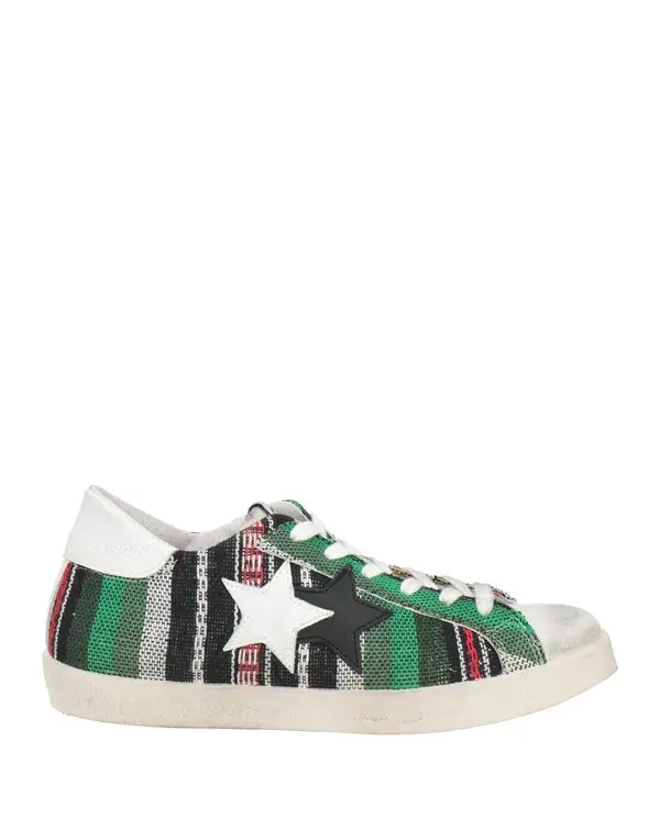 2STAR Low-top Sneakers In Tweed And Leather