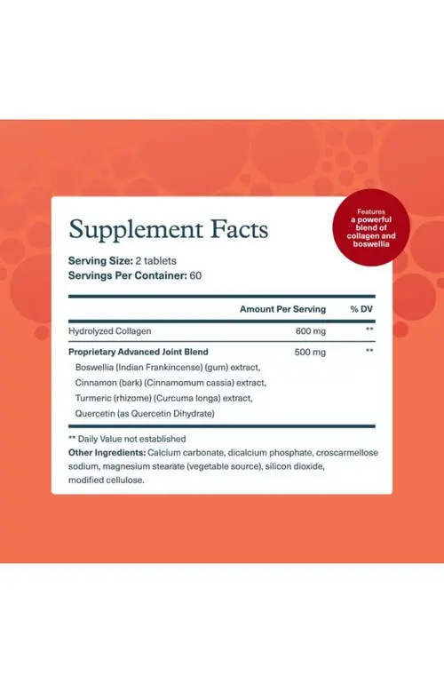 YOUTHEORY Joint Collagen Advanced Supplement Tablets 120 Tablets