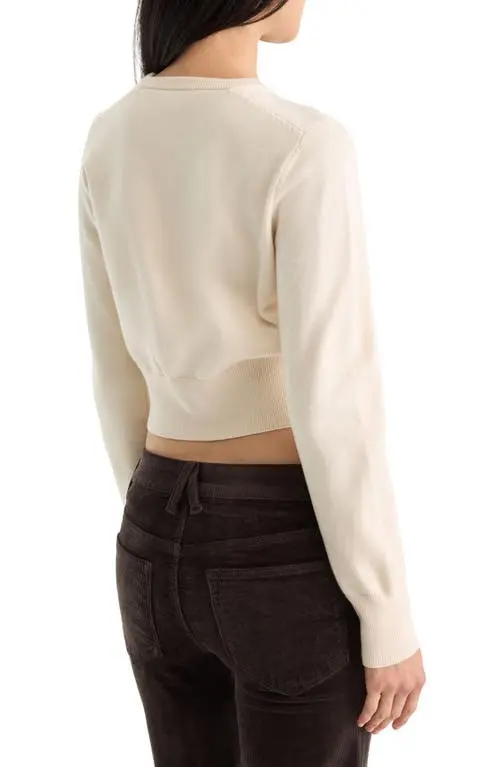 Good American The Fine Knit Cardigan - Pearl