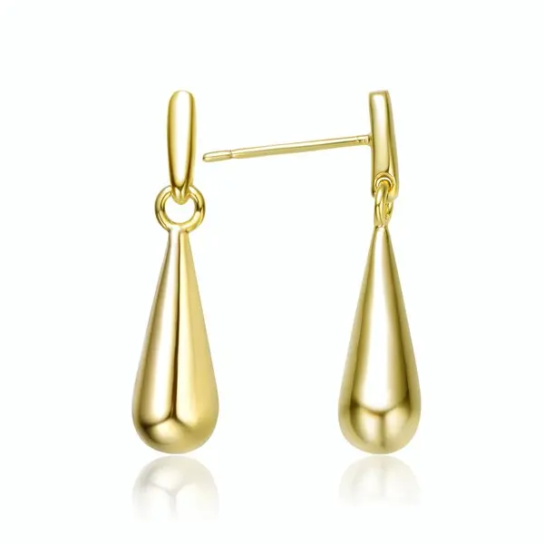 GENEVIVE Rachel Glauber Plated Drop Earrings - Gold