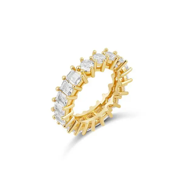 SHYMI Half And Half Eternity Band - Gold