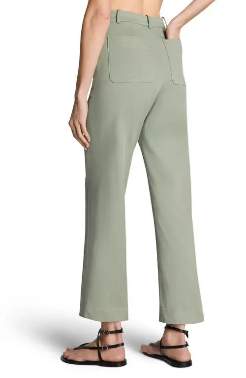 Spanx Spanxsupersmooth™ Crop Easy Flare Stretch Twill Pants - Sage Brush