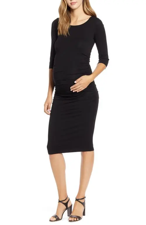 Isabella Oliver Cassie Ruched Maternity Body-con Dress