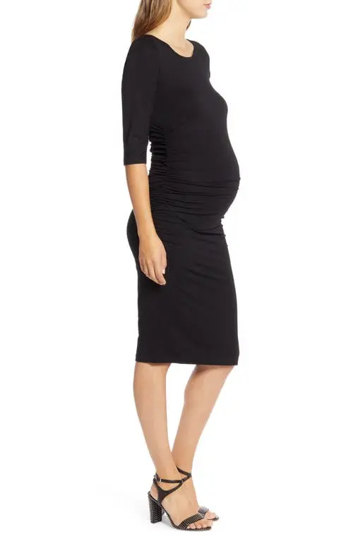 Isabella Oliver Cassie Ruched Maternity Body-con Dress