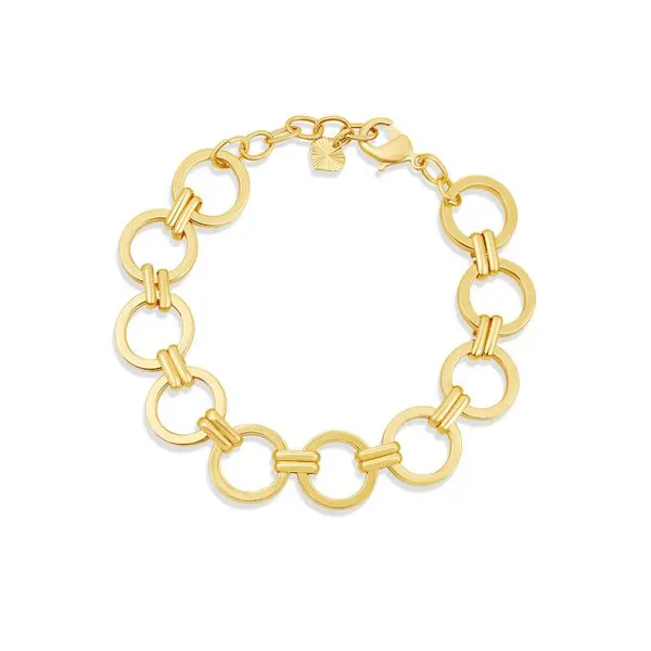 SHYMI Round Link" Statement Bracelet - Gold