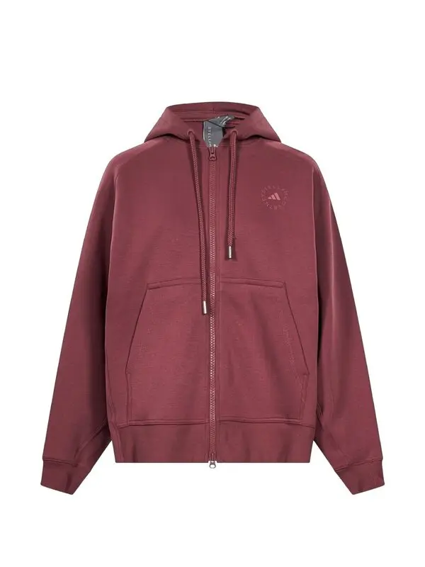 Adidas By Stella McCartney Cotton Blend Hoodie - Red