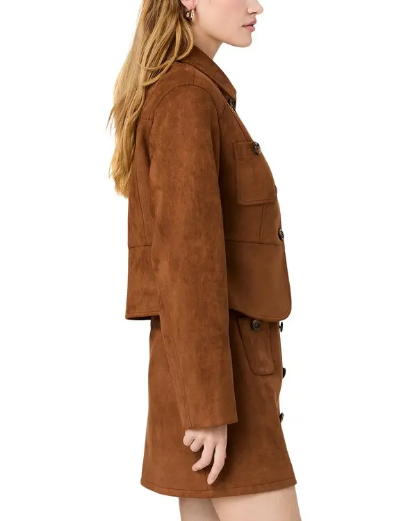 French Connection Laney Faux Suede Tailored Jacket