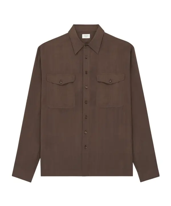 Saint Laurent Shirt In Silk Habotai