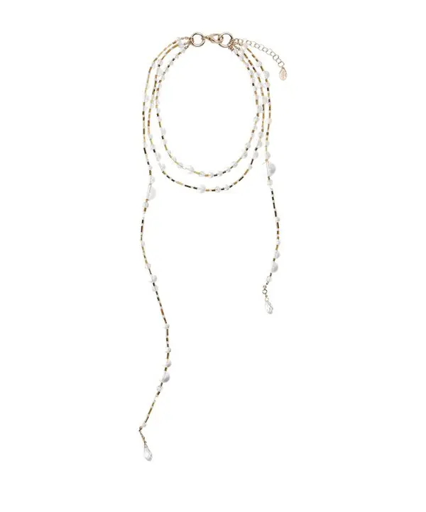 Max Mara Strand Detailed Embellished Necklace