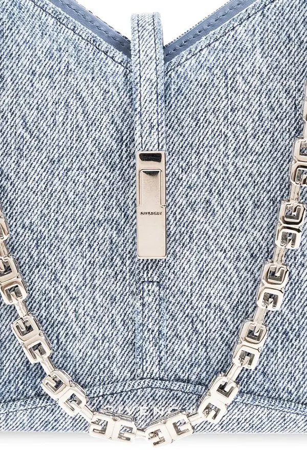 Givenchy Cut-out Zipped Small Shoulder Bag - Medium Blue