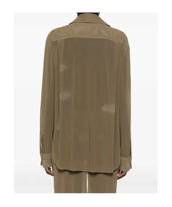 THE FRANKIE SHOP Peri Sheer Long-sleeved Shirt