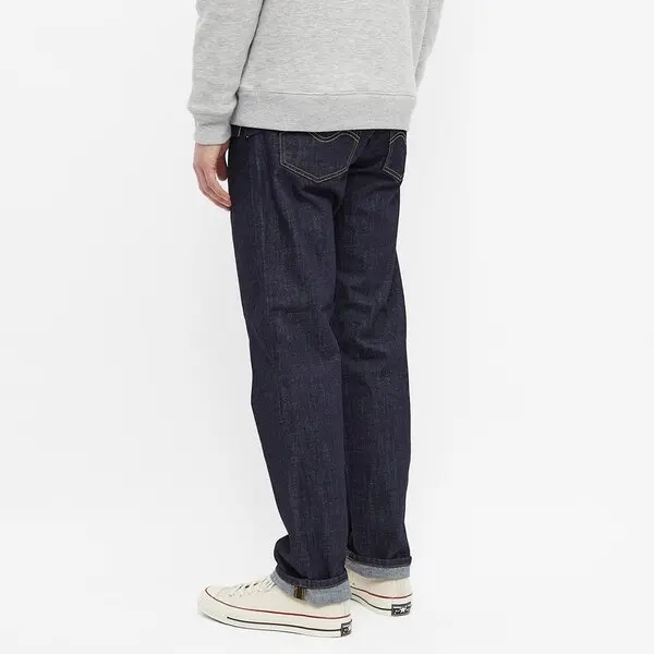 Carhartt Work In Progress Straight Leg Denim Jeans With Logo Patch