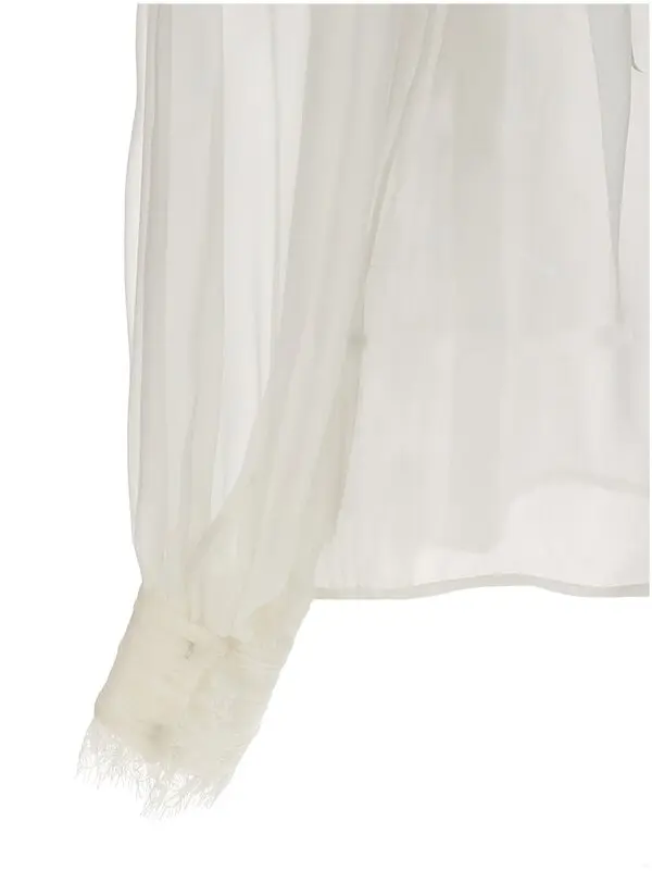 Alberta Ferretti Chest Detail Long-sleeved Shirt