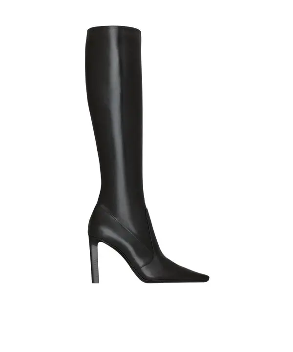 Saint Laurent Francoise Pointed Toe Zip Up Boots