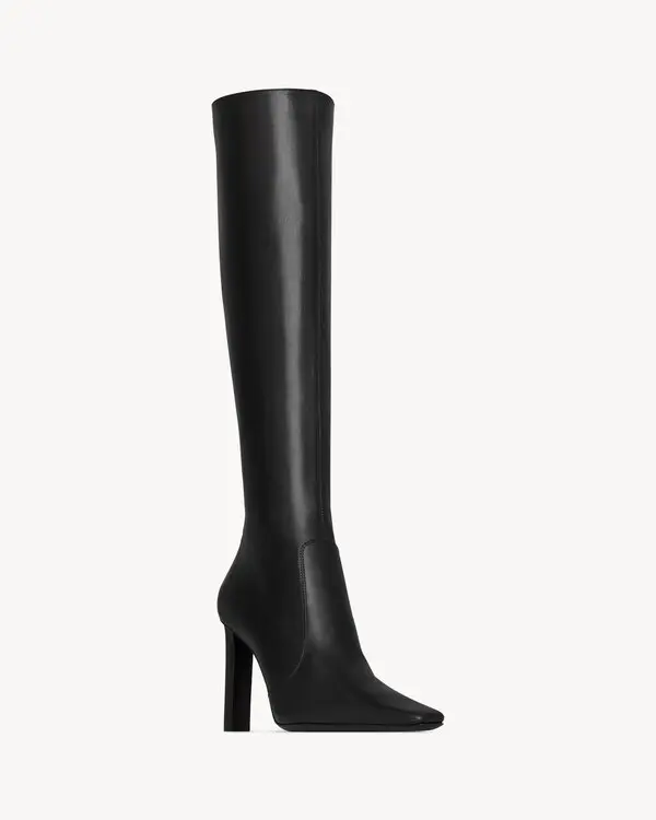 Saint Laurent Francoise Pointed Toe Zip Up Boots