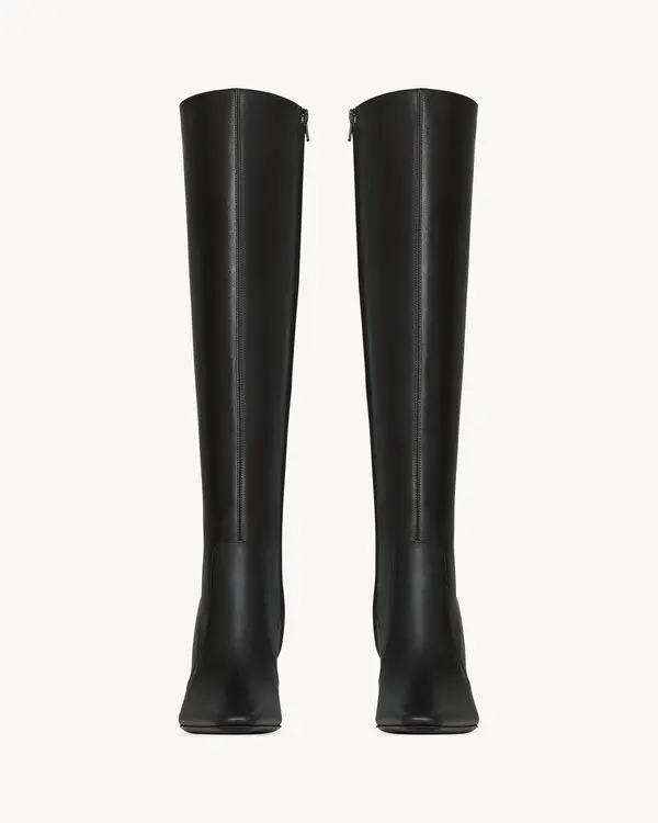 Saint Laurent Francoise Pointed Toe Zip Up Boots