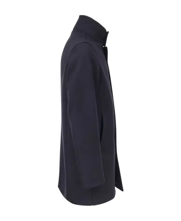 Herno High-neck Single-breasted Coat - Black