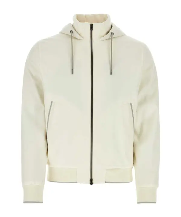 Herno Zip-up Drawstring Hooded Jacket