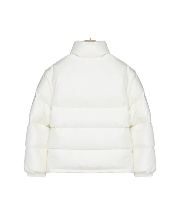 Gucci Padded Bomber Jacket With Webbing And Logo Patch