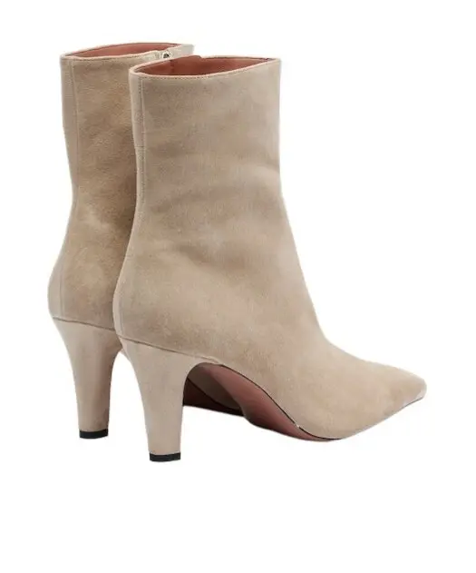 Paris Texas Suede Pointed Toe Ankle Boots