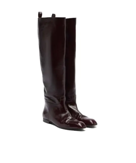 Khaite Colt" Leather Knee-high Boots