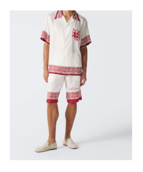 Dolce & Gabbana Majolica Silk Jacquard Shirt