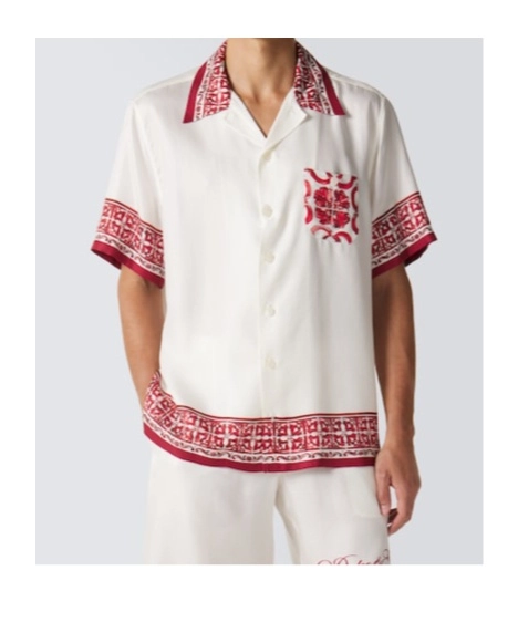 Dolce & Gabbana Majolica Silk Jacquard Shirt