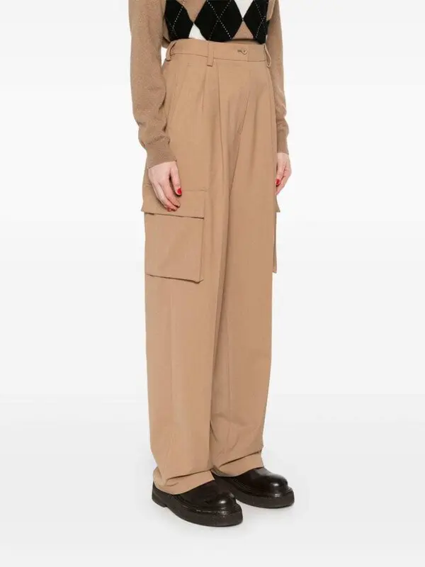 Herno High-waisted Cargo Tailored Trousers