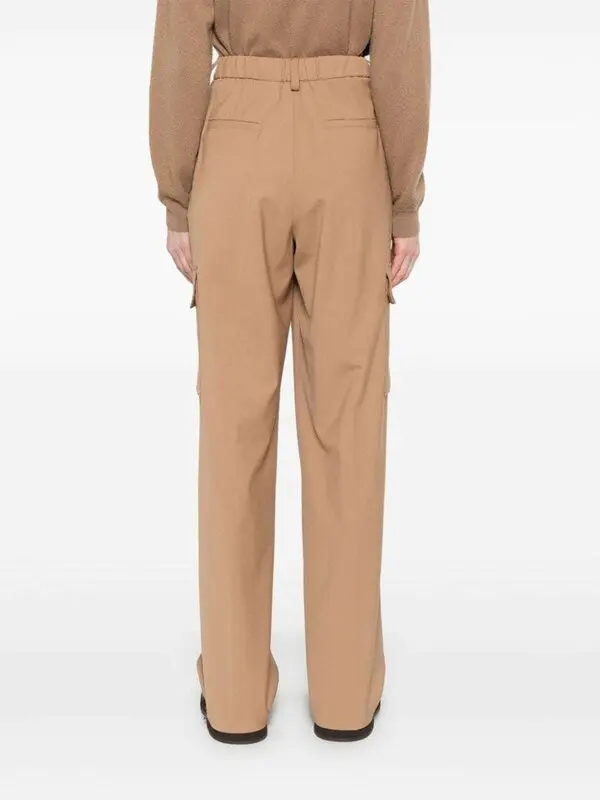 Herno High-waisted Cargo Tailored Trousers