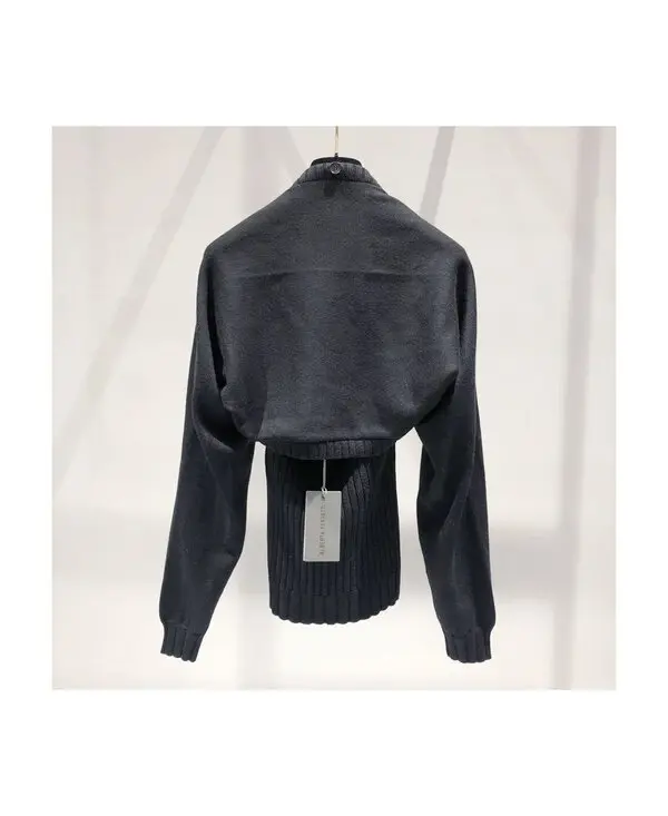 Alberta Ferretti Mesh-insert Knitted Top