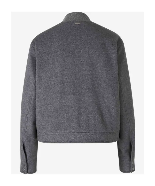 Herno Felted Button-up Bomber Jacket