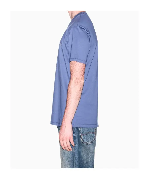 Armani Exchange Regular Fit Cotton T-shirt With A Chest Logo Essential