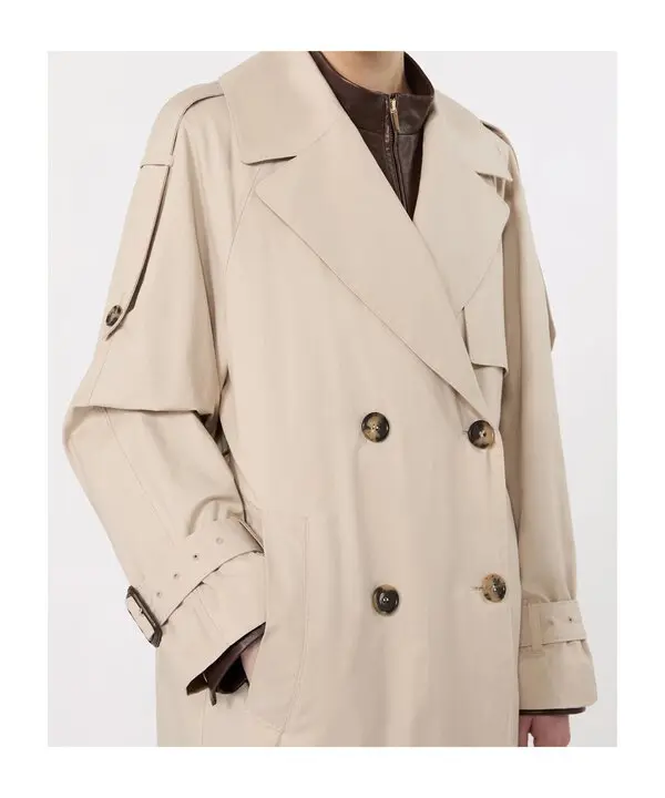 Max Mara Coro Double-breasted Belted Trench Coat - Beige