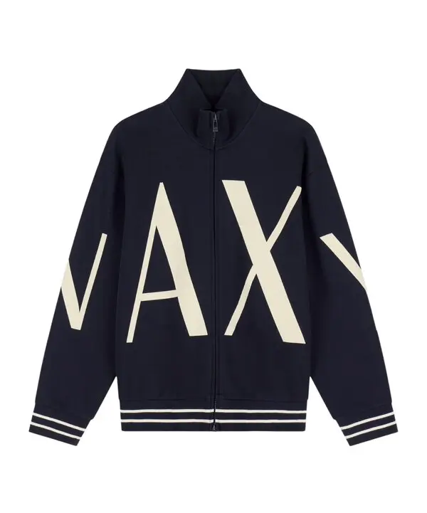 Armani Exchange Sweatshirt In Bonded Stretch Cotton