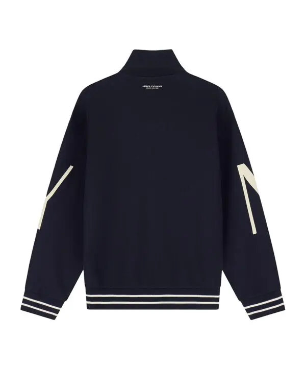 Armani Exchange Sweatshirt In Bonded Stretch Cotton