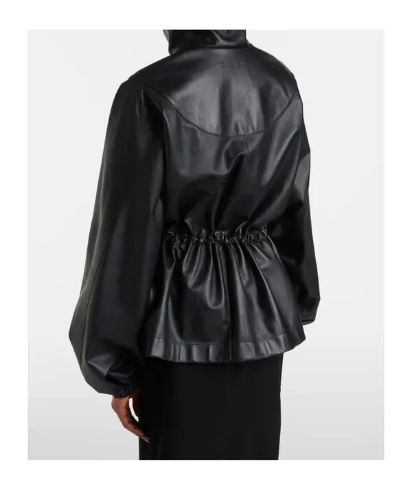 Givenchy Leather Jacket With A Zipper - Black