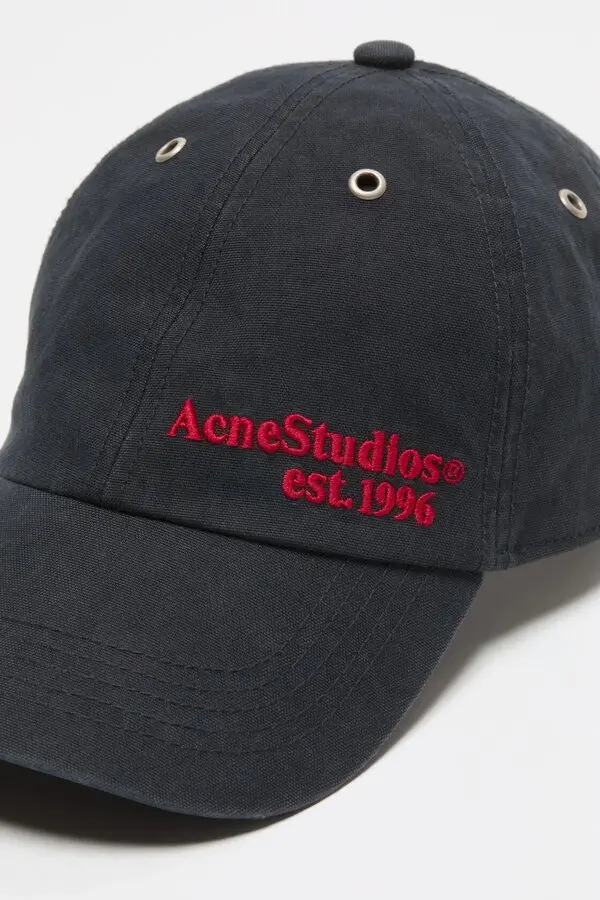 Acne Studios Waxed Logo Cap