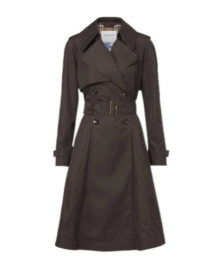 Burberry Long-sleeved Trench Coat With Detachable Belt - No