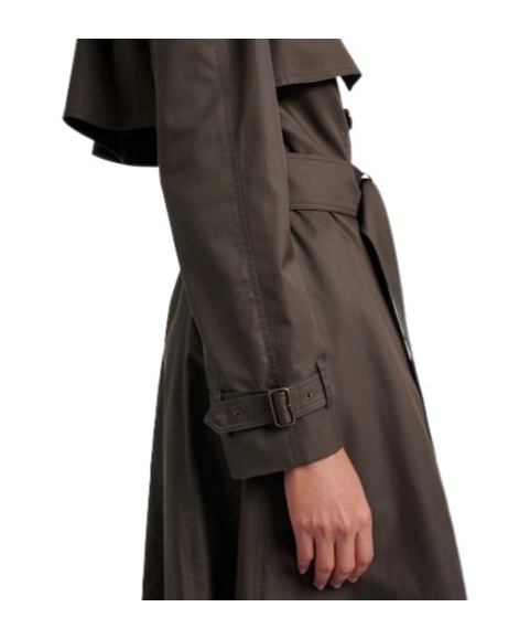 Burberry Long-sleeved Trench Coat With Detachable Belt