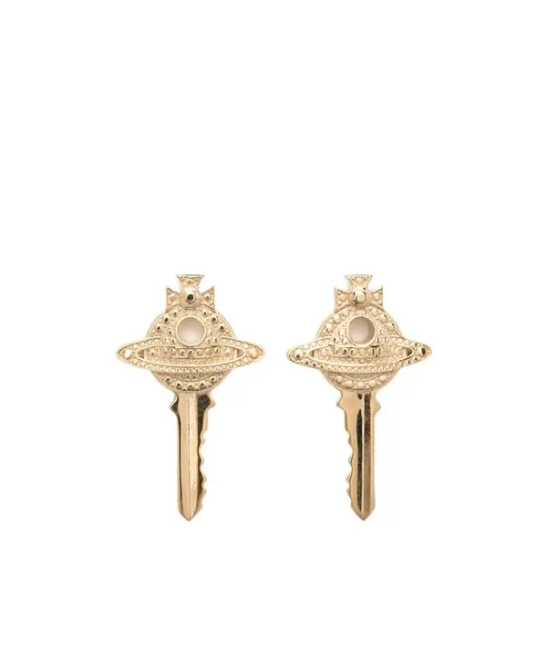 VIVIENNE WESTWOOD Orb Key Earrings - Yellow