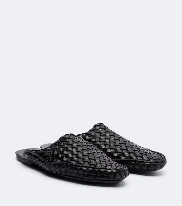 THE ROW Woven Leather Mules