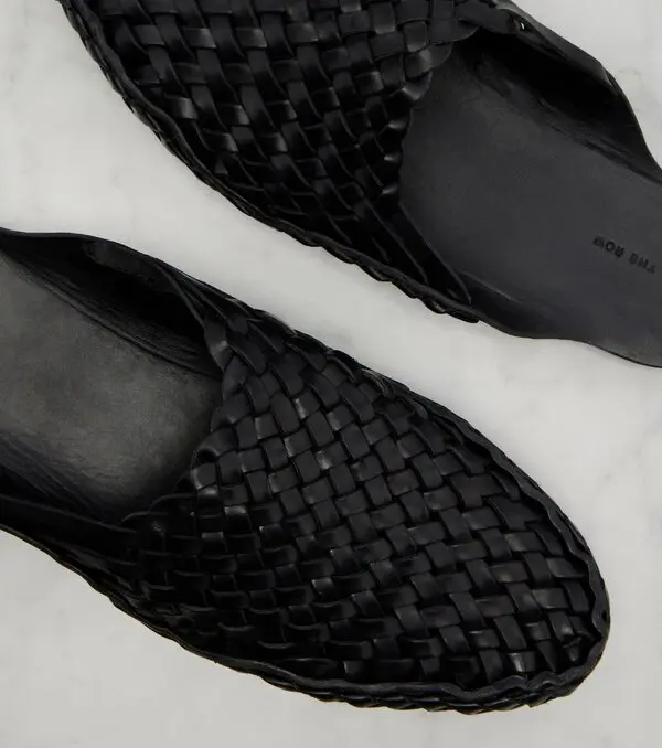 THE ROW Woven Leather Mules